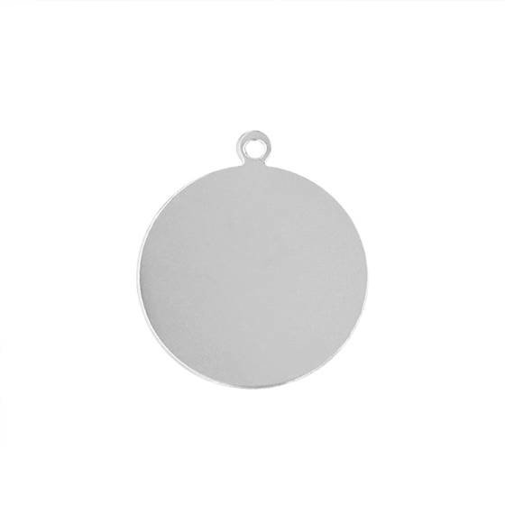 SS 18mm Circle Charm | Bella Findings House